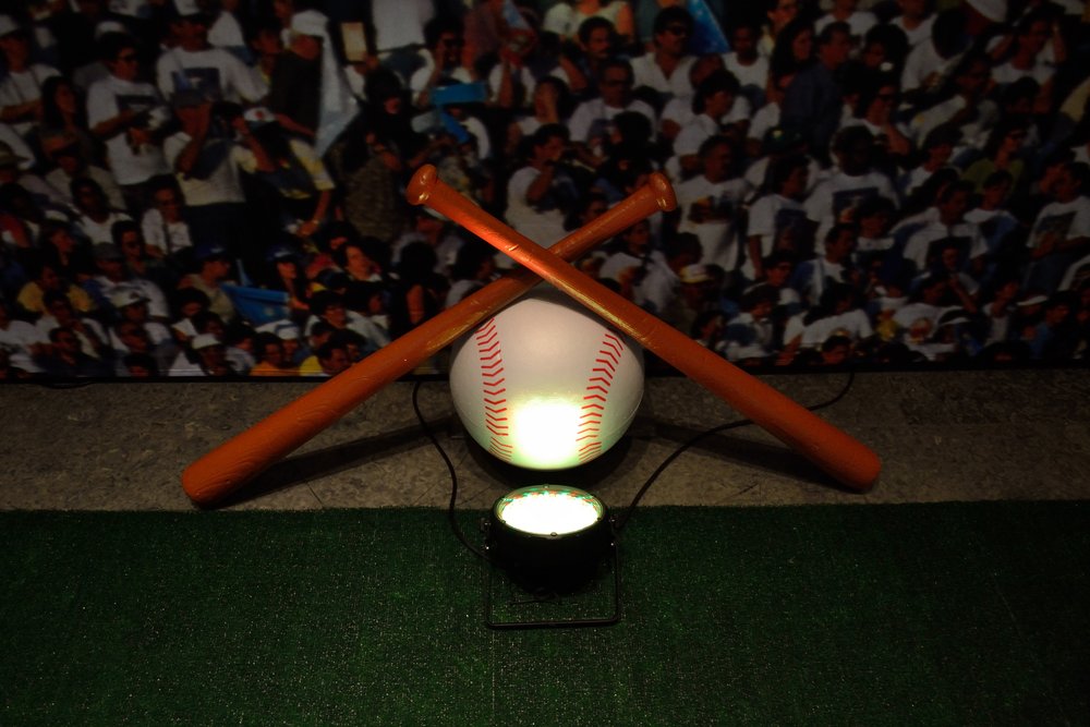 Baseball and Bat Prop - Display Group
