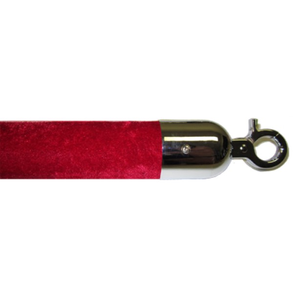 Burgundy Rope with Chrome - Display Group