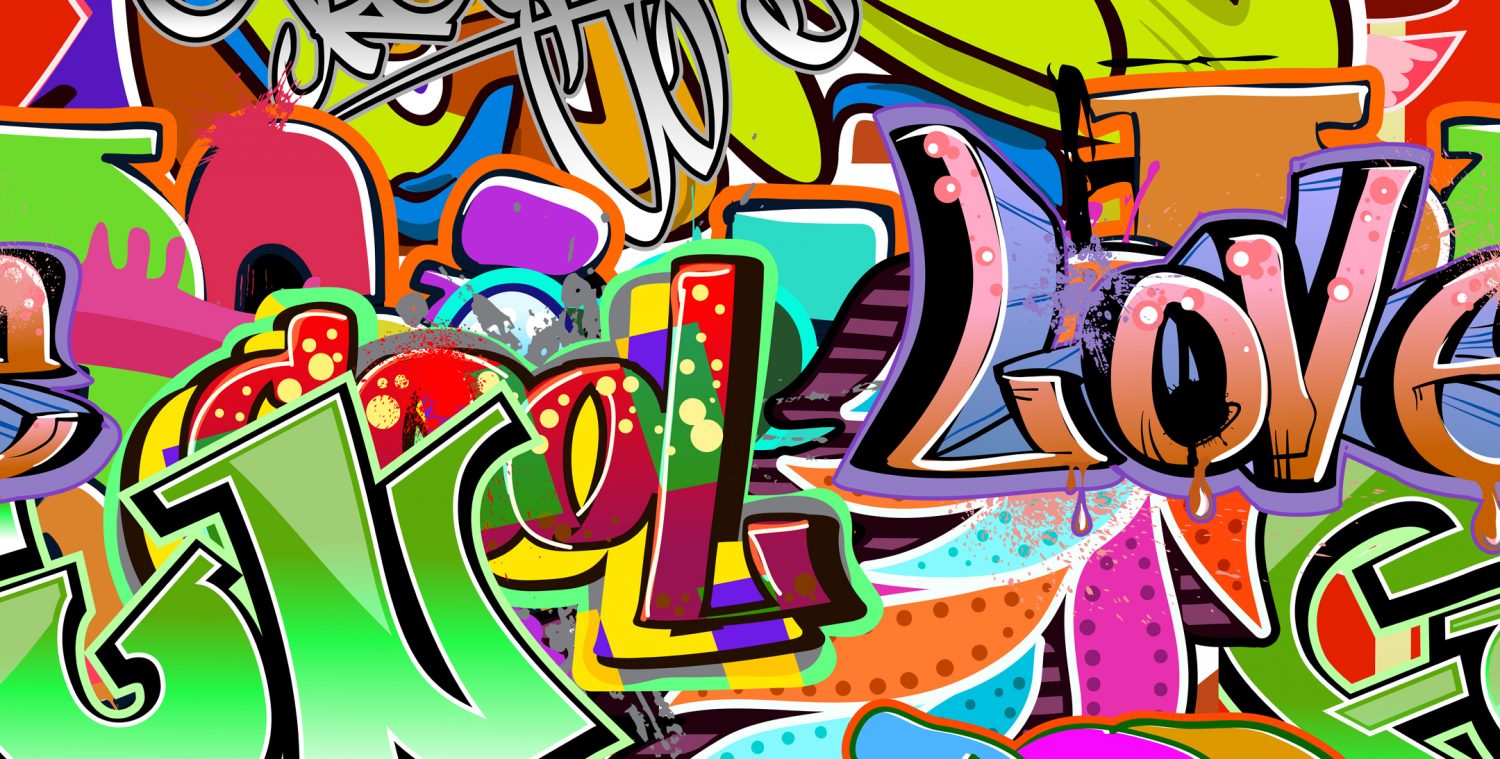 Graffiti Dye Sub Backdrop - Display Group