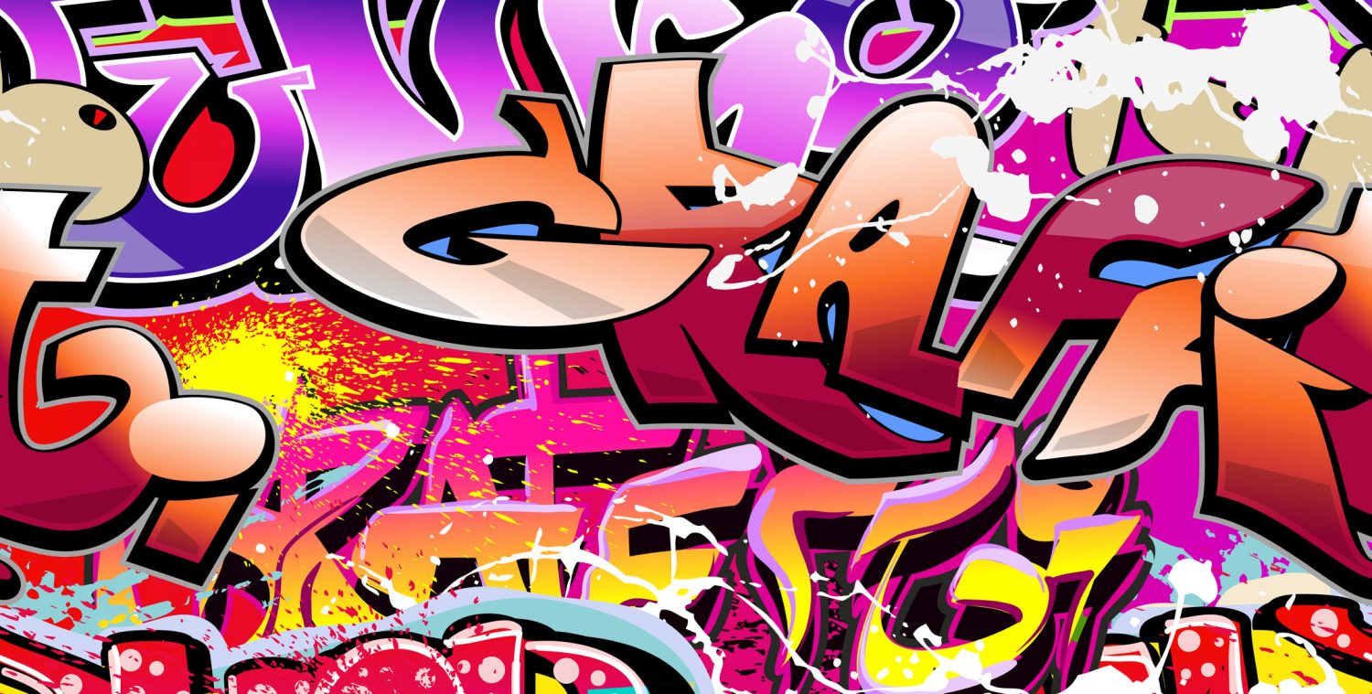 Graffiti Dye Sub Backdrop - Display Group