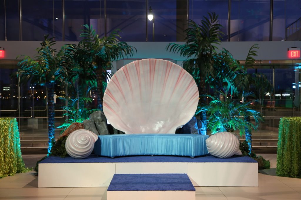 Giant Clam shell with bench - Display Group